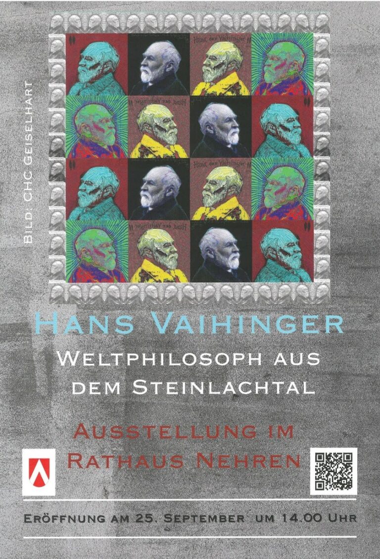 Hans Vaihinger - Weltphilosoph aus dem Steinlachtal - Steinlach-Kultur
